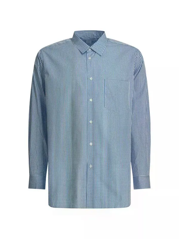 Comme Des Garçons Checked Shirt - Blue