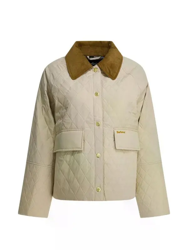 Barbour Quilted Corduroy-collar Jacket - Neutrals