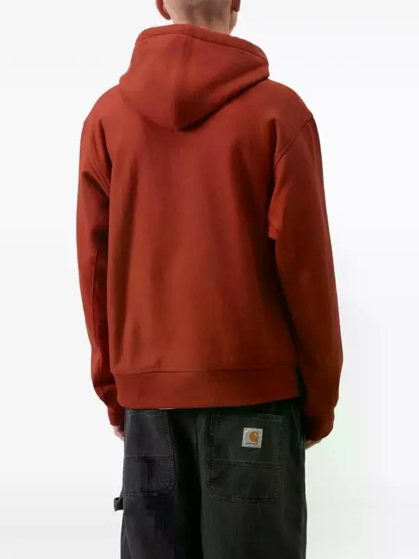 Carhartt Work In Progress American Script Logo-embroidered Drawstring Hoodie