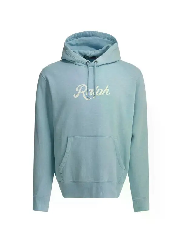 Ralph Lauren Logo-print Drawstring Hoodie - Blue