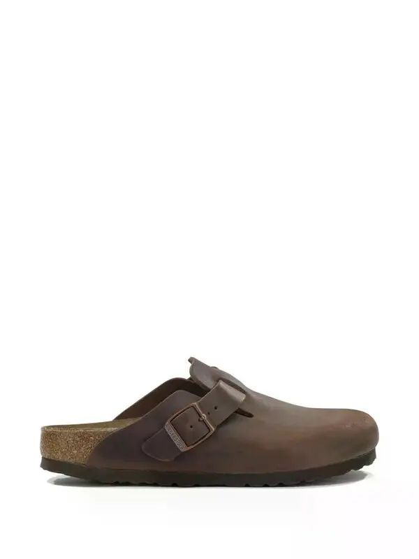 BIRKENSTOCK Boston Buckle-fastening Mules - Brown