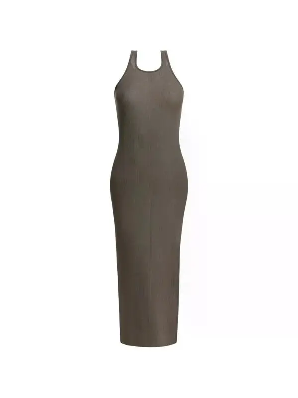 Rick Owens Racer-back Midi Dress - Brown