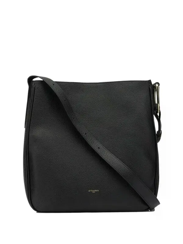 LE TANNEUR Large Hobo Shoulder Bag - Black