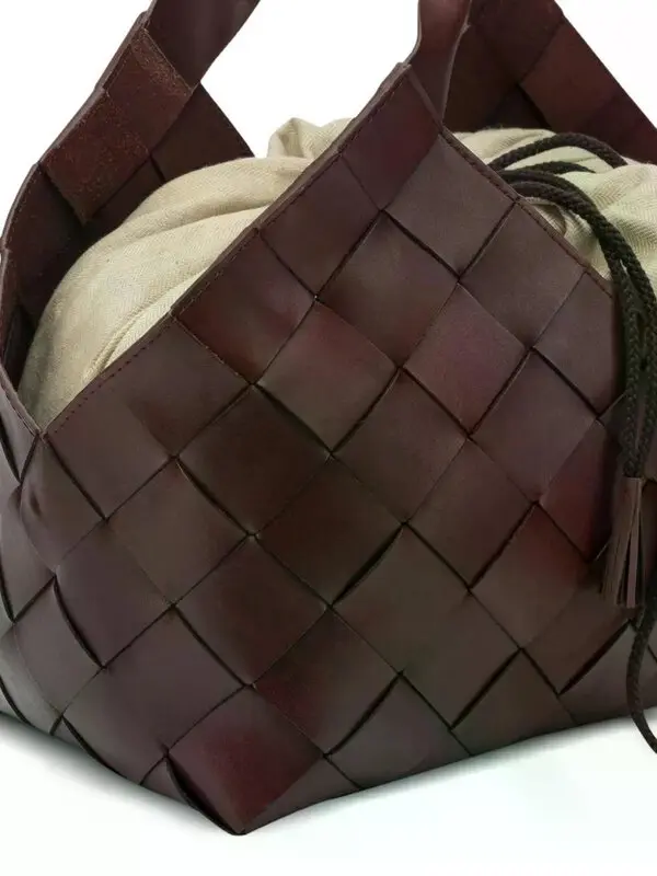 Dragon Diffusion Woven Leather Shoulder Bag