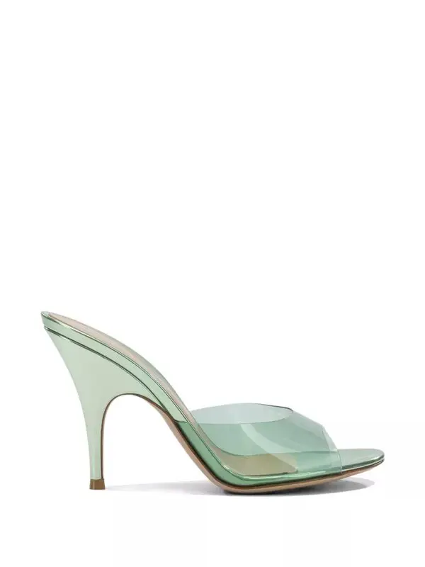 GIANVITO ROSSI Metallic-finish Sandals - White