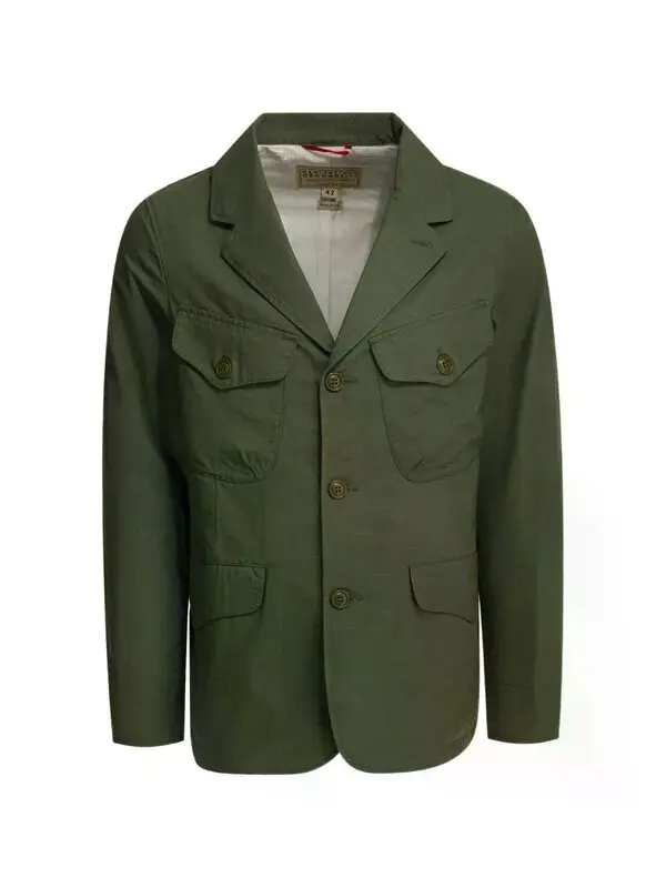 CECCARELLI Ripstop Button-up Coat - Green