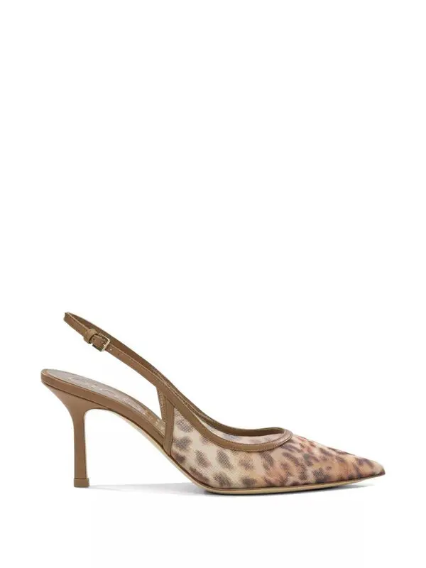 NINALILOU Eva 70 Leopard-print Pumps - Brown