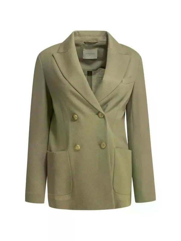 CIRCOLO 1901 Double-breasted Blazer - Green