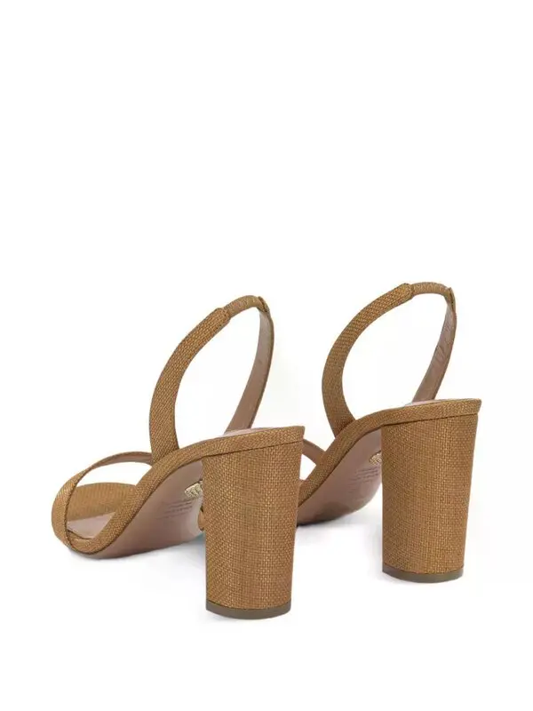 AQUAZZURA Woven Slingback Sandals