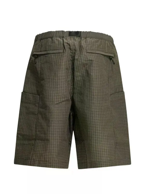 Comme Des Garçons Vichy Micro-check Bermuda Shorts - Neutrals