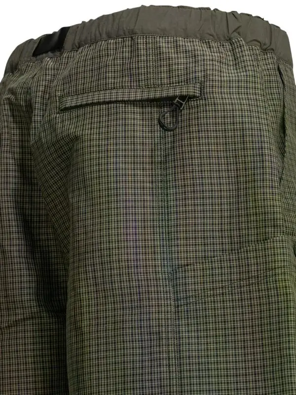 Comme Des Garçons Vichy Micro-check Bermuda Shorts - Neutrals