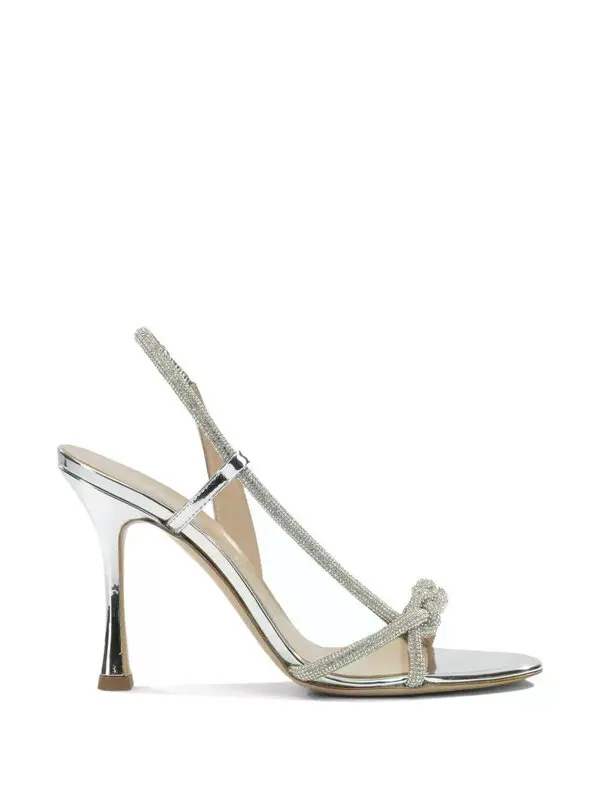 NINALILOU Crystal-embellished Braided Sandals