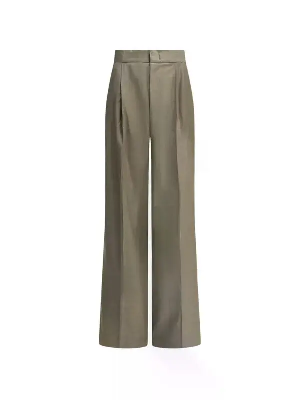 SA SU PHI Bogart Pleated Wide-leg Trousers - Green