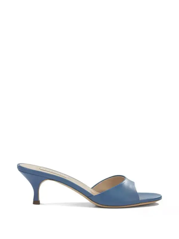 Casadei Leather Kitten-heel Pumps - Blue