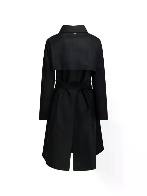 Herno Double-breasted Belted Coat - Blue
