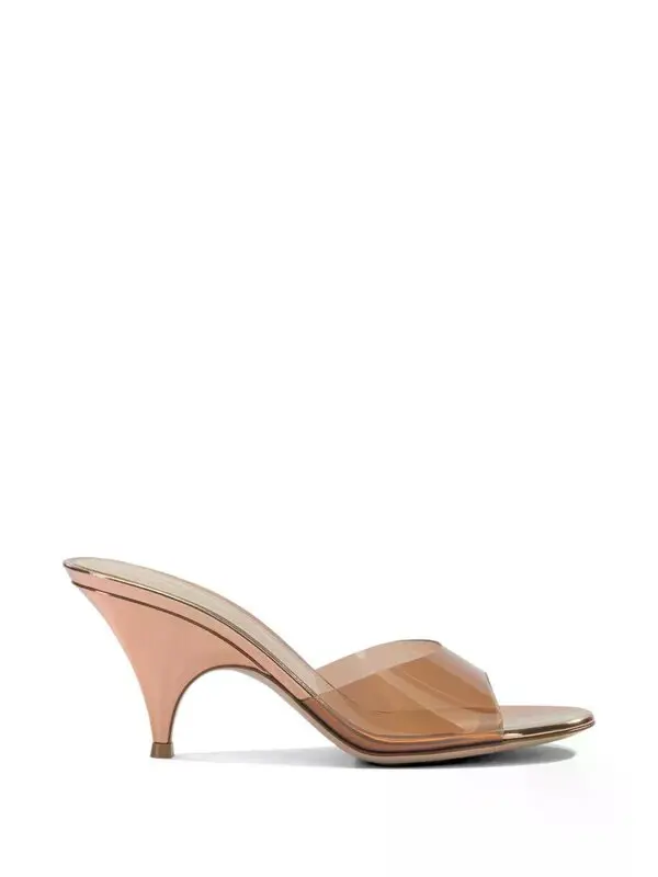 GIANVITO ROSSI Sofia Metallic-finish Mules - Gold