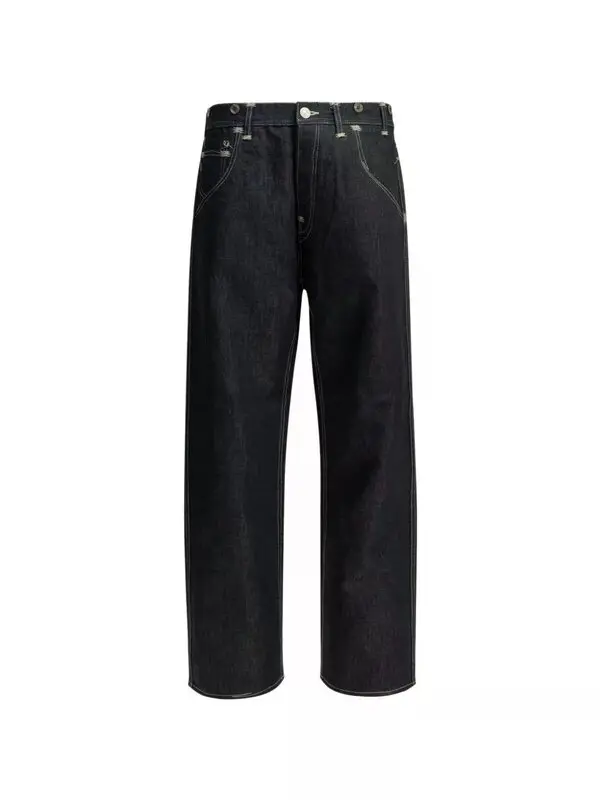 Junya Watanabe Contrast-stitch Jeans - Blue
