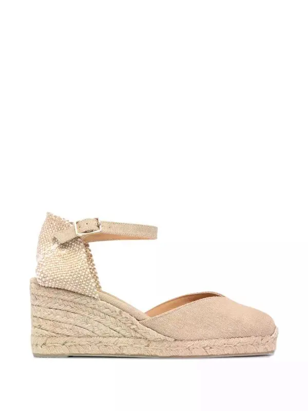 CastaÑer Chiarita Buckle-fastening Wedge Espadrilles - Neutrals