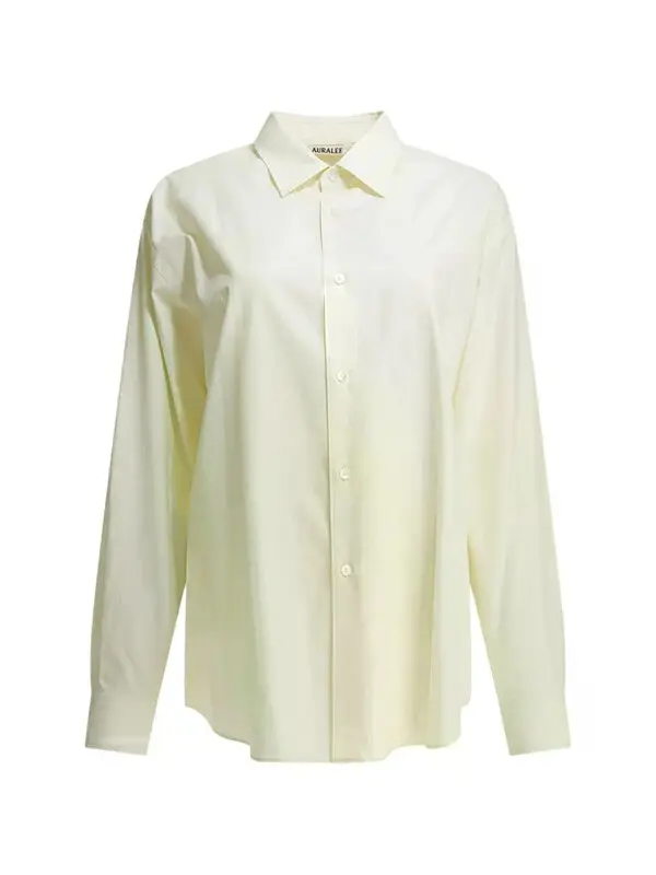 Auralee Long-sleeve Button-up Shirt - Neutrals