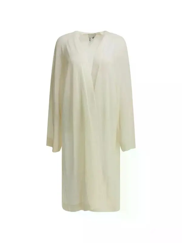 SA SU PHI V-neck Long-line Cardigan - Neutrals