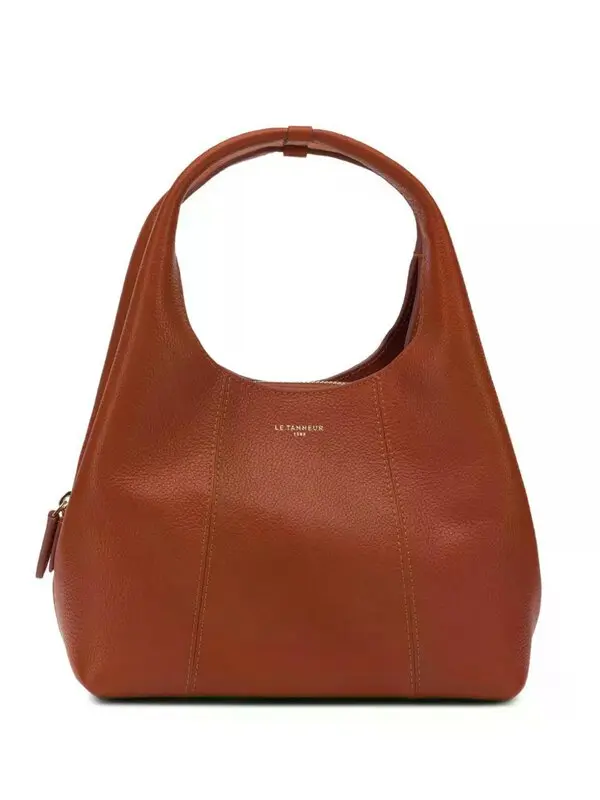 LE TANNEUR Grainy Leather Tote Bag - Brown