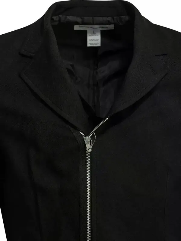 Comme Des Garçons Single-breasted Zip-up Blazer