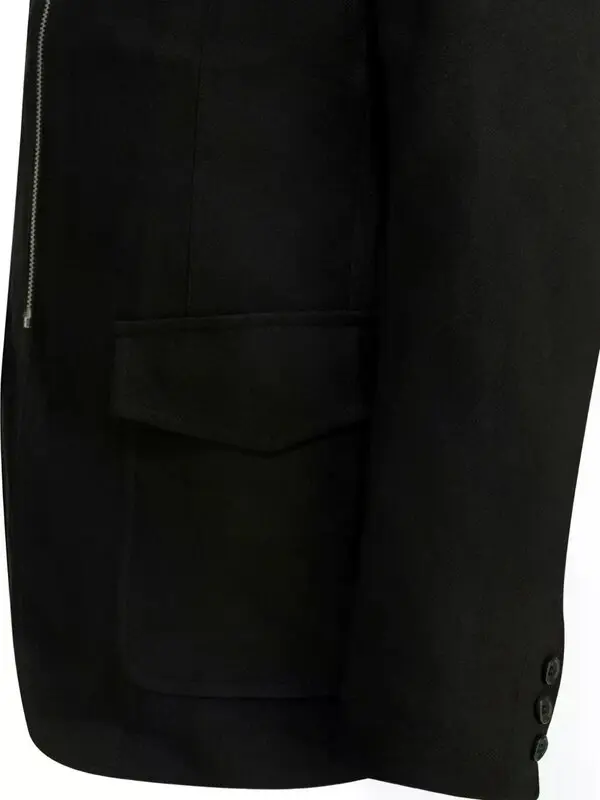 Comme Des Garçons Single-breasted Zip-up Blazer