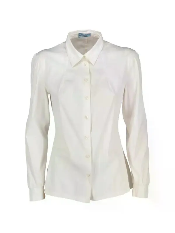 Prada Long-sleeve Button-up Shirt - White