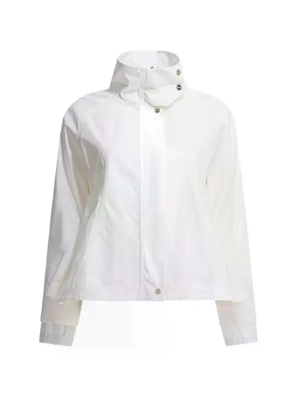 Herno High-neck Paneled Cape - White