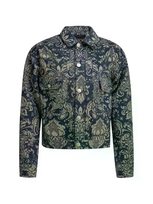 Junya Watanabe X Levi's® Damask-pattern Denim Jacket - Blue