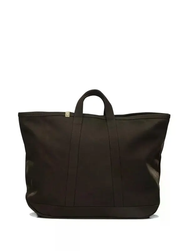 Visvim Large Logo-detail Cotton Tote Bag - Brown