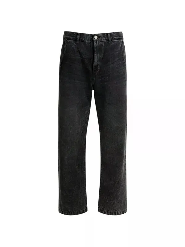 MFPEN Stonewashed Straight-cut Jeans - Black