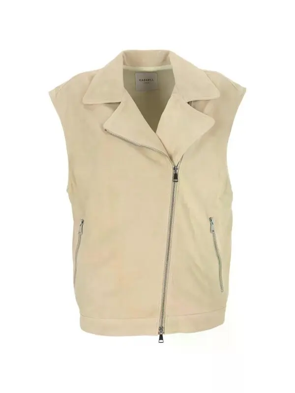 CASTELL Sleeveless Biker Jacket