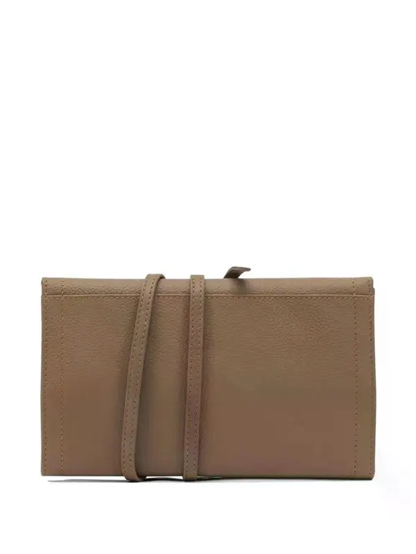 LE TANNEUR Logo-print Wrap-around Clutch - Neutrals