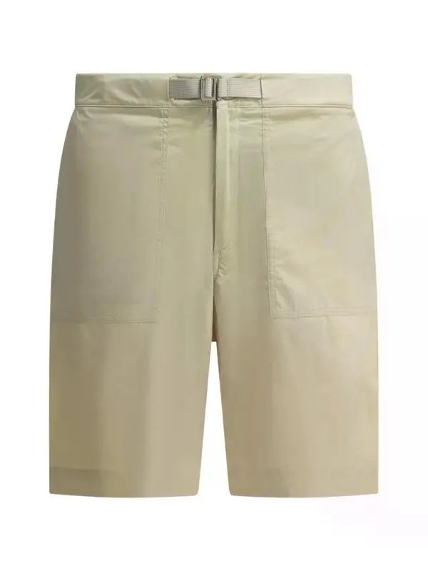 HOUDINI SPORTSWEAR Patch-pocket Belted Shorts - Neutrals