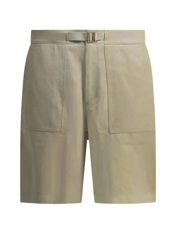 HOUDINI SPORTSWEAR Patch-pocket Shorts With Integrated Belt - Neutrals