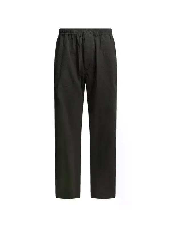 GOLDWIN Seersucker-texture Trousers - Black