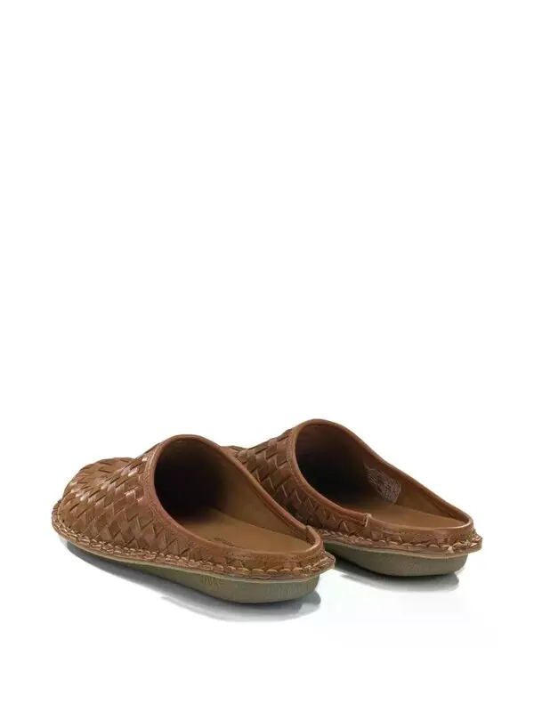 Comme Des Garçons Roma Woven Leather Clogs