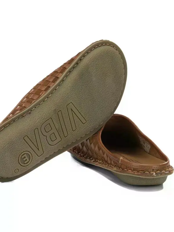 Comme Des Garçons Roma Woven Leather Clogs