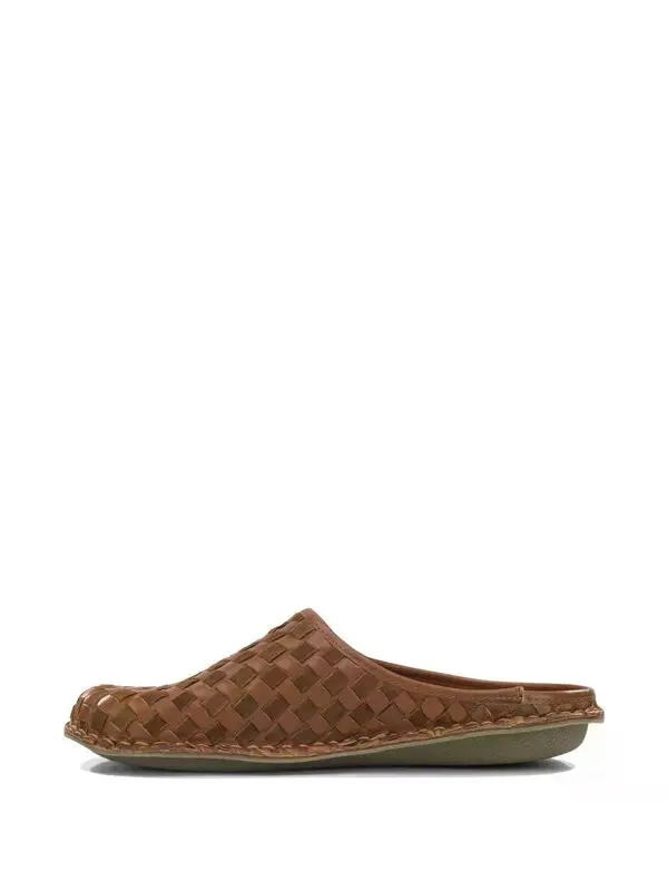 Comme Des Garçons Roma Woven Leather Clogs