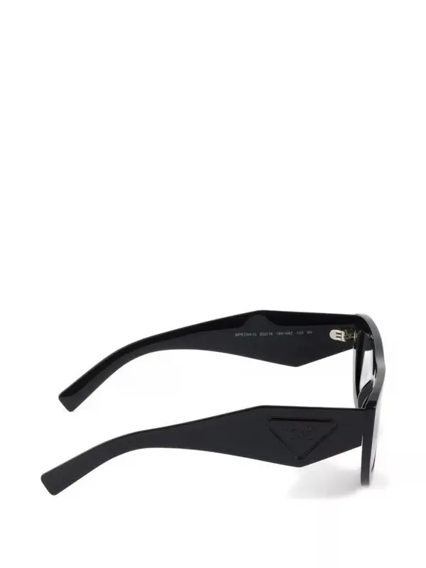 Prada Sunglasses With Triangle Logo - Black