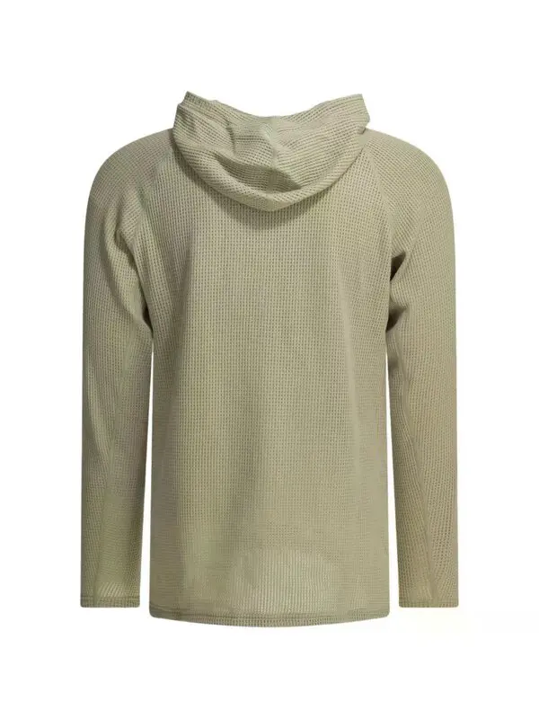 HOUDINI SPORTSWEAR Waffle-knit Zip-up Hoodie - Neutrals