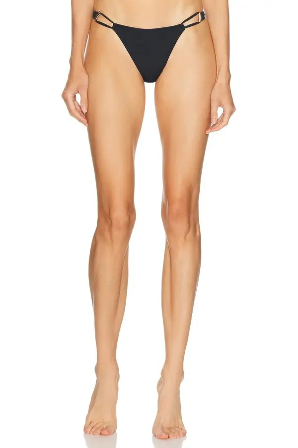 TROPIC OF C Celeste Bikini Bottom - Black Compression