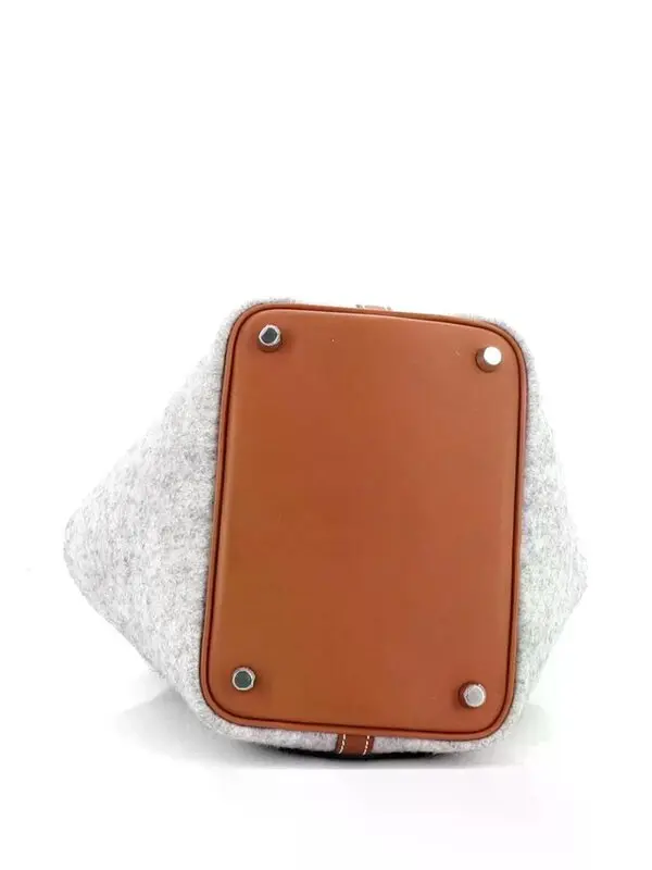 Hermès Picotin Lock Pm Bucket Bag Felt With Leather - Brown