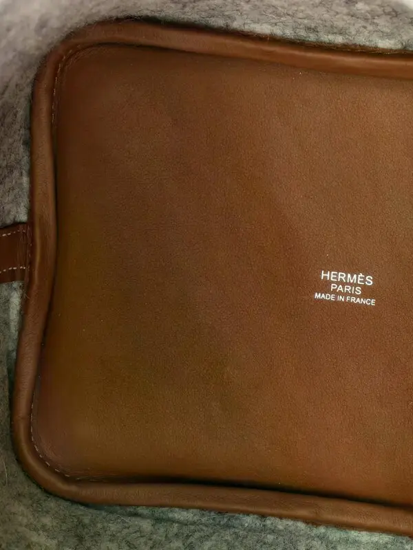 Hermès Picotin Lock Pm Bucket Bag Felt With Leather - Brown