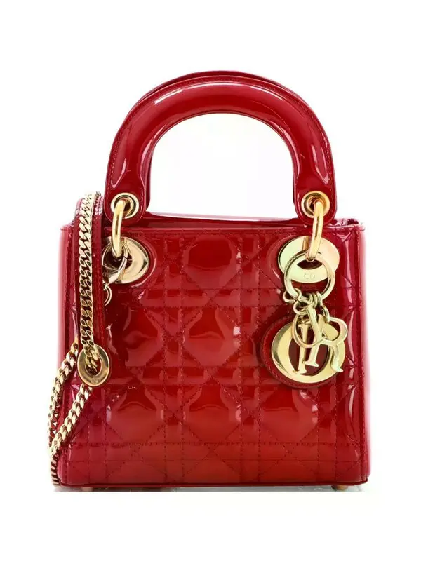 Dior Lady Mini Satchel Chain Bag - Red