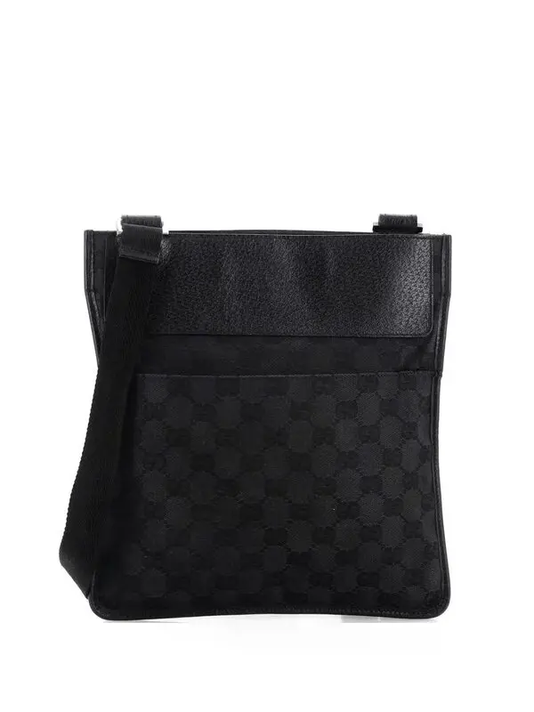 Gucci Vintage Web Gg Canvas Small Crossbody Bag - Black