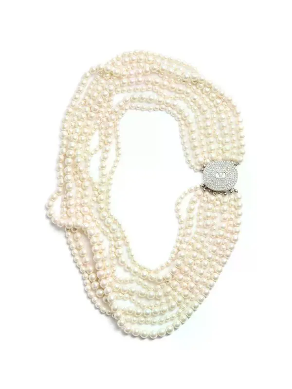Valentino Garavani Ovalette Necklace - Silver