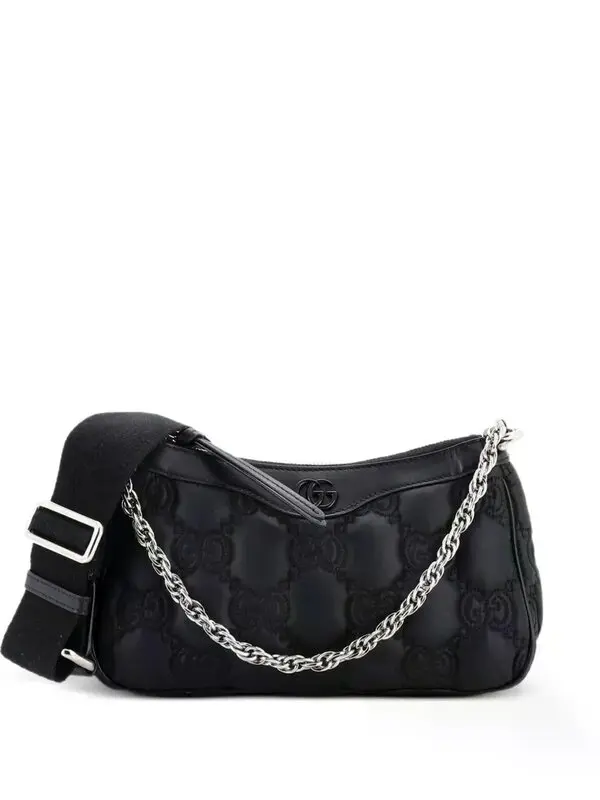 Gucci Gg Embossed Matelassé Zip Shoulder Bag