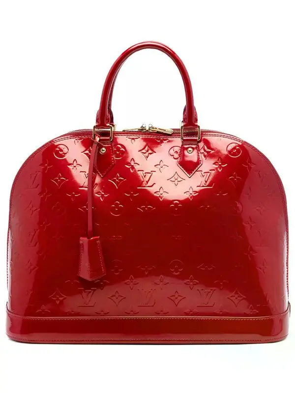 LOUIS VUITTON 2008 Monogram Vernis Alma Gm Handbag - Red